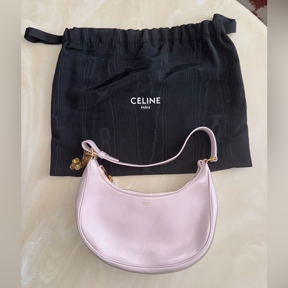 Celine | Bags | Celine Ava Bag In Light Pink With Celine Medals Brass ...